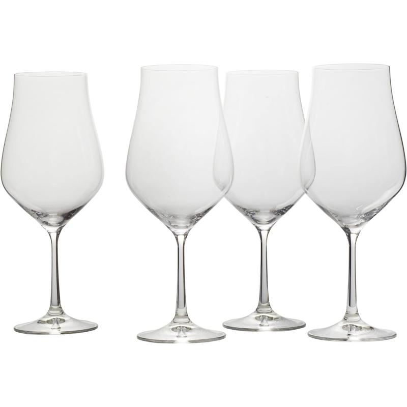 Mikasa Grace Set Of 4 Champagne Flutes 8 Ounce Clearbordeaux Mikasa