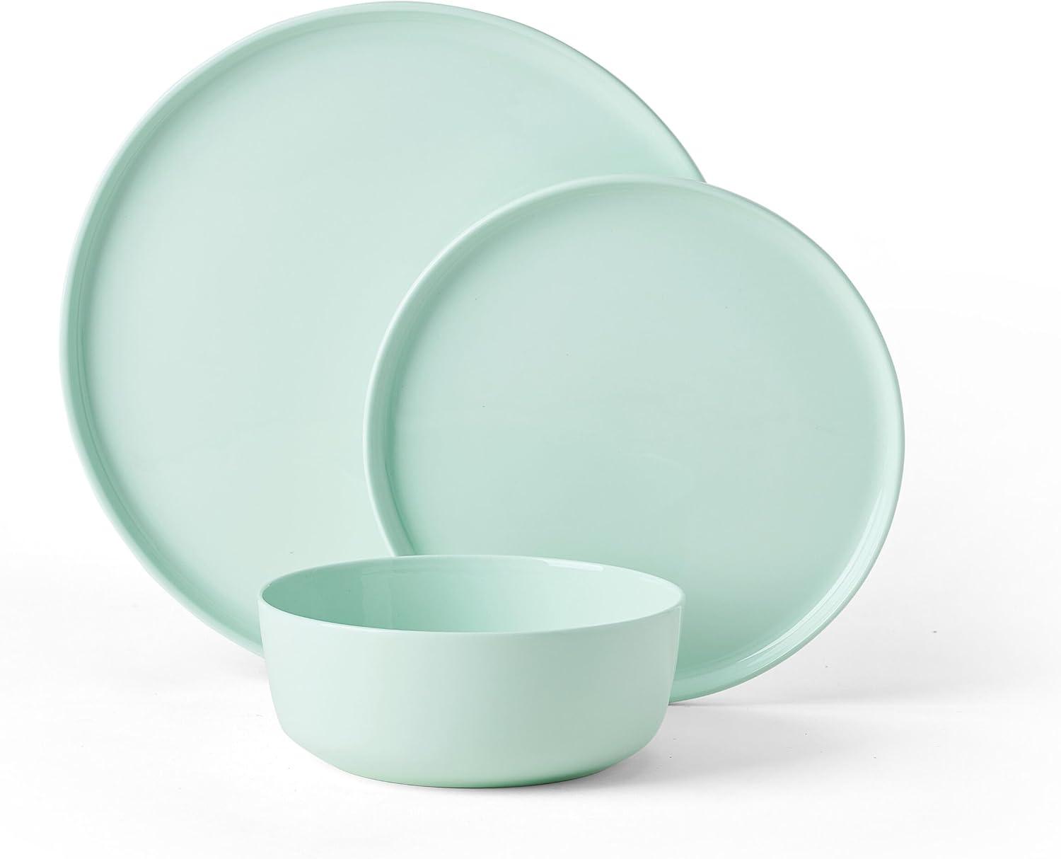 Mikasa Madison Pastel Bone China Lightweight 12 Piece Dinnerware Set ...