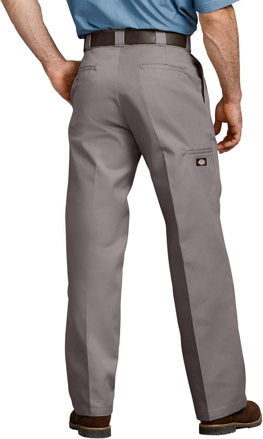 Dickies Men’s Loose Fit Double Knee Work Pant(Silver Gray) - Dickies