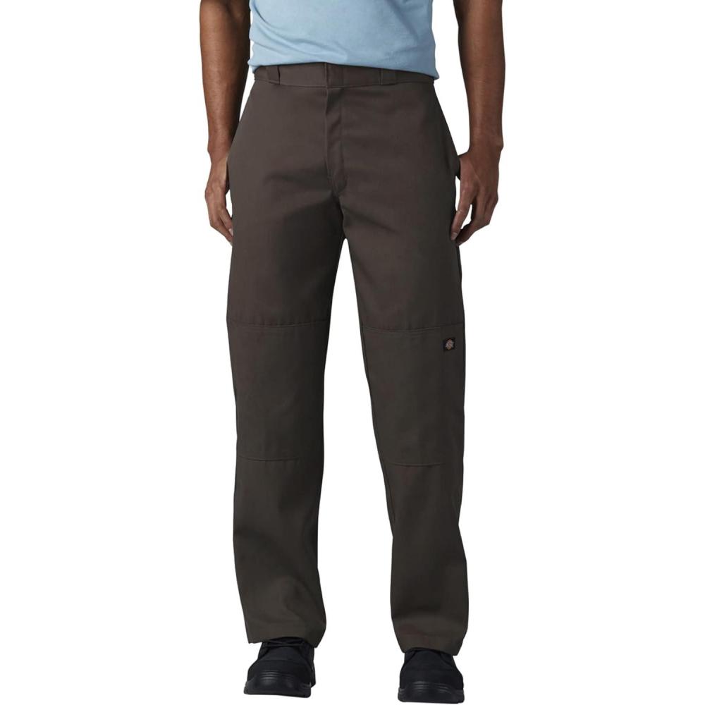 Dickies Men’s Loose Fit Double Knee Work Pant(Dark Brown) - Dickies