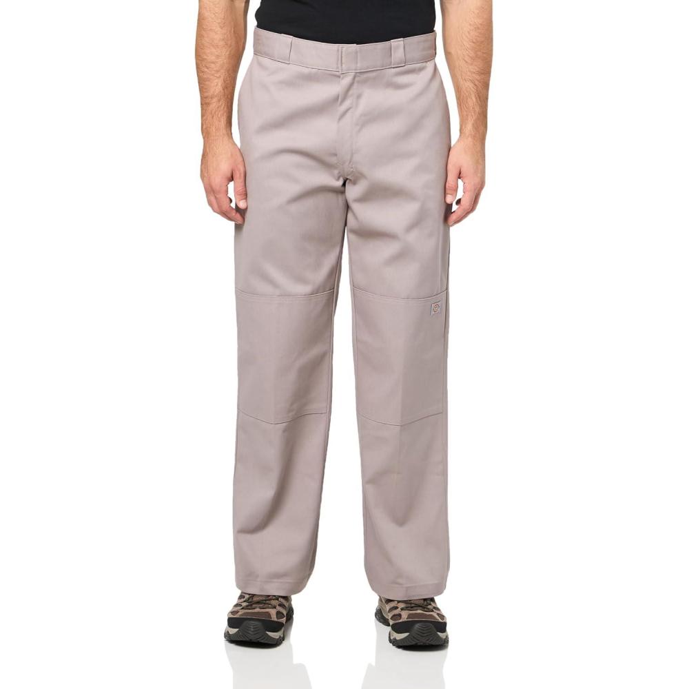 Dickies Men’s Loose Fit Double Knee Work Pant(Silver) - Dickies