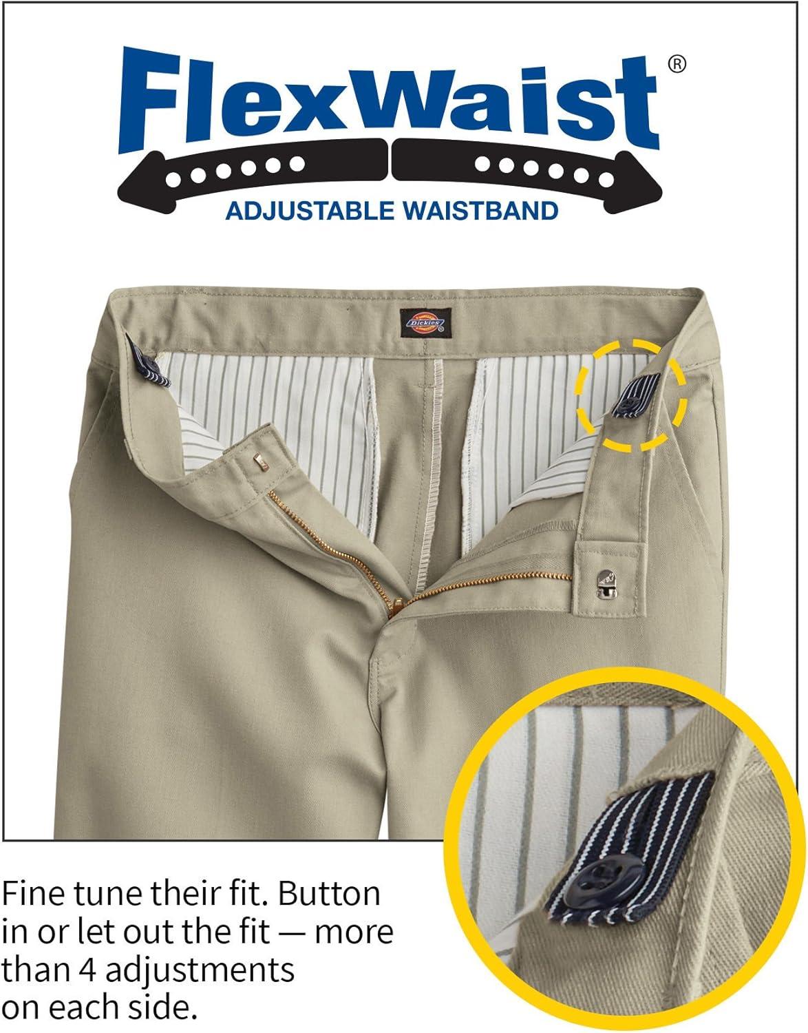 Dickies Khaki Boys’ Flex Waist Stretch Pant(Desert Sand) - Dickies