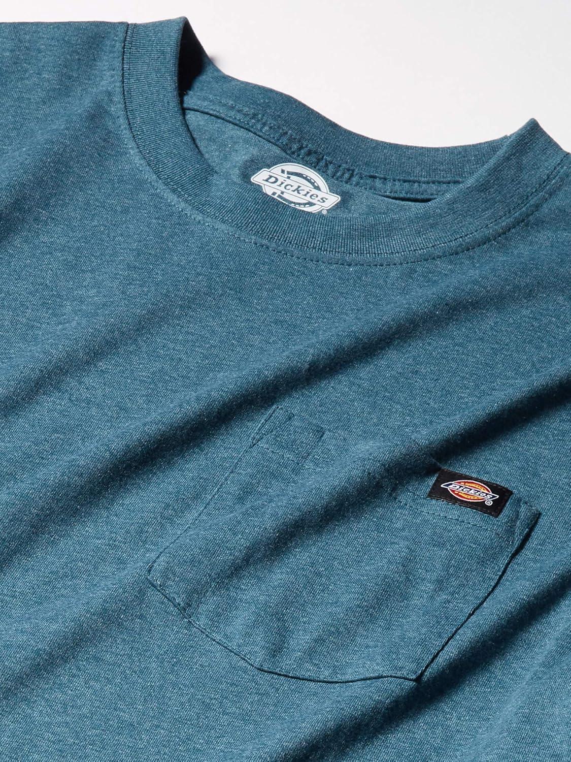 Dickies Big and Tall Men’s Long Sleeve Heavyweight Crew Neck(Baltic ...