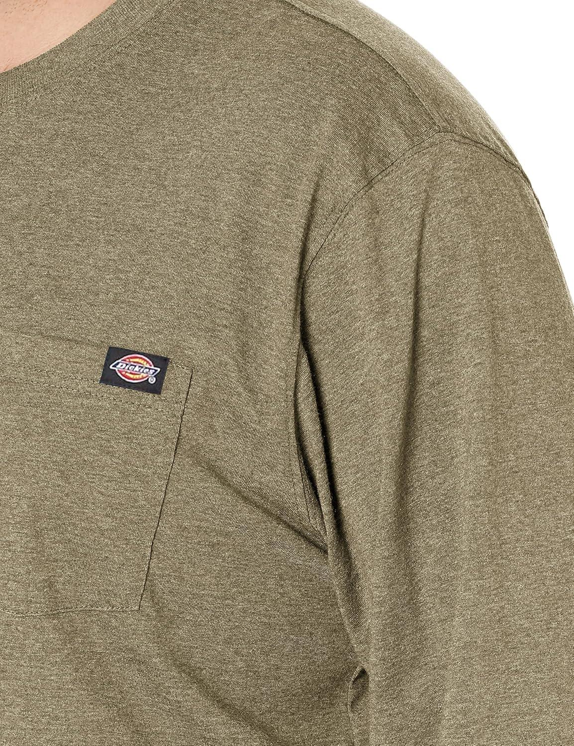 Dickies Big and Tall Men’s Long Sleeve Heavyweight Crew Neck(Dark Brown ...