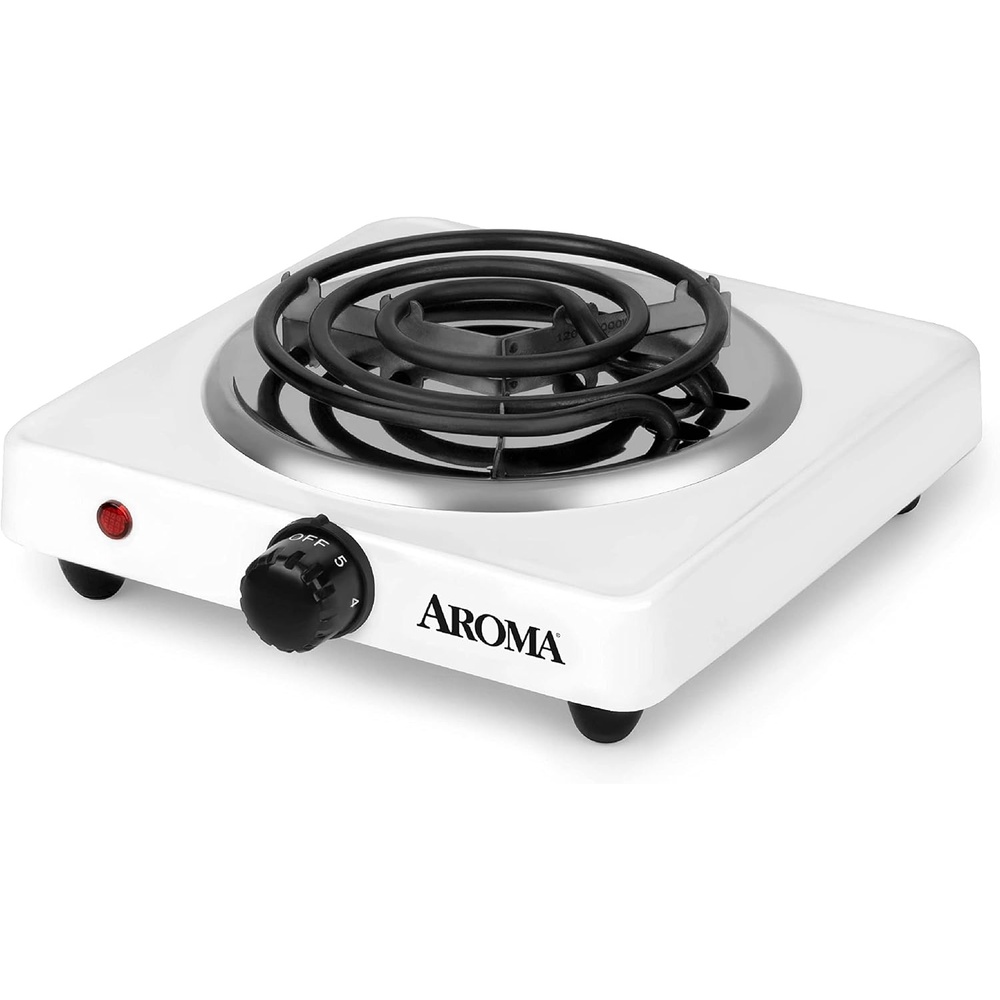 AROMA® 6″ Single Burner Hot Plate, Compact & Portable with Temperature ...