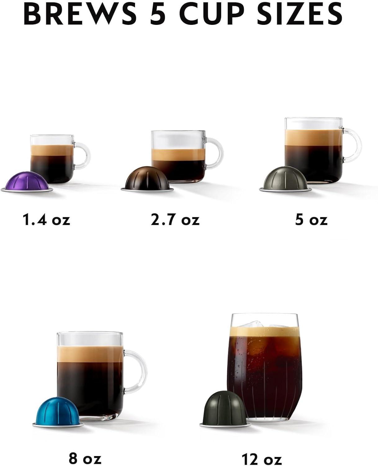 Nespresso Vertuo Pop+ Coffee and Espresso Machine by De’Longhi, Pacific ...