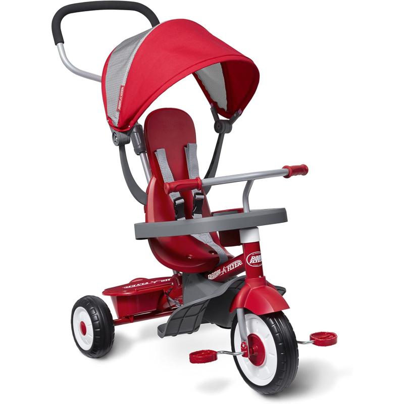 Foldable Tricycle Pink Radio